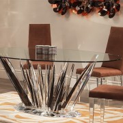 Crystals Oval Dining Table – Shahrooz Art