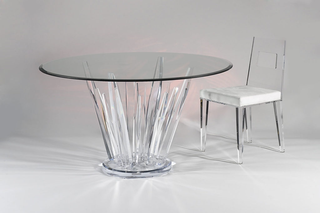 Crystals Clear Dinette Table CR1500 – Shahrooz Art